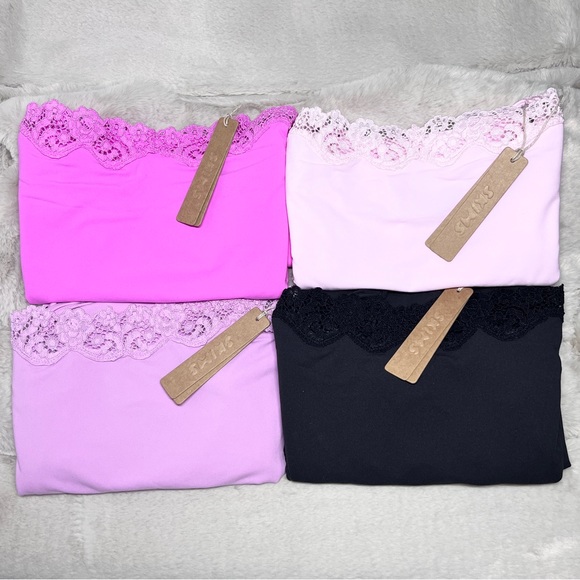 SKIMS | Other | Skims Fits Everybody Lace Onesie | Poshmark